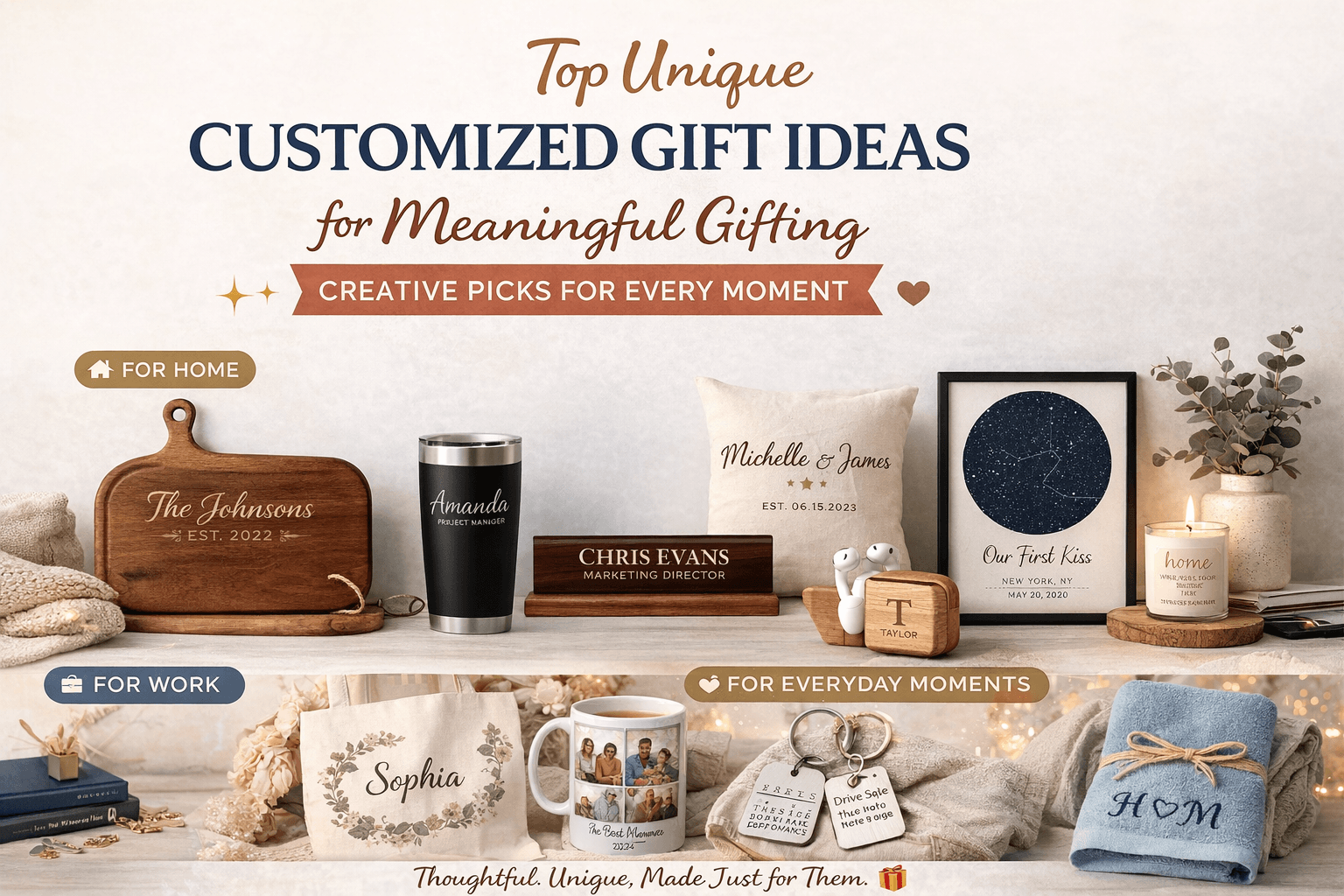 Top Unique Customized Gift Ideas for Meaningful Gifting | Creative ...