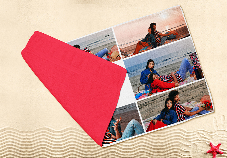 Personalised Beach Towels with Photos | CanvasChamp